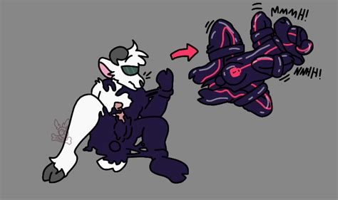 Rule 34 Beetlebonez Goat Latex Latex Suit Multicolored Fur Penis
