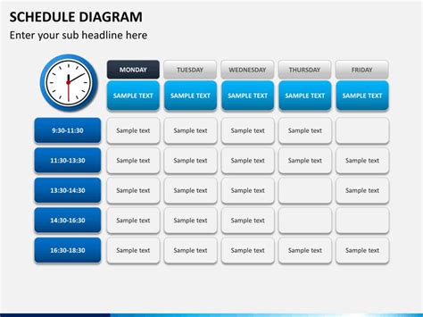 Schedule Diagram Powerpoint Presentaion Template Schedule Template Template Google Class