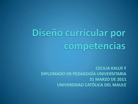 PPT Diseño curricular por competencias PowerPoint Presentation free