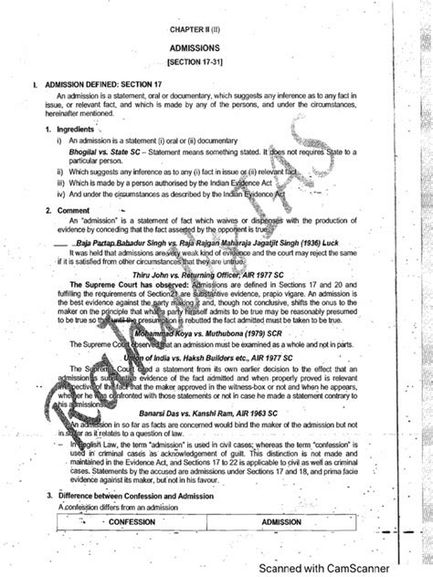 Admission Confession Pdf