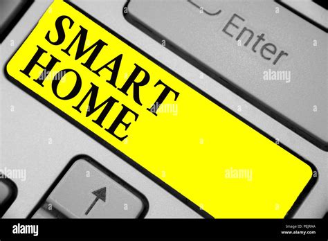 Writing Note Showing Smart Home Business Photo Showcasing Automation System Control Lighting