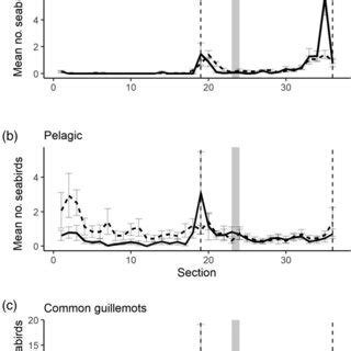 Relationships Between Benthic Foraging Seabirds Effect Size On The Log