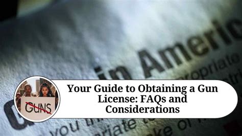 Your Guide To Obtaining A Gun License FAQs And Considerations Marg ERP Blog