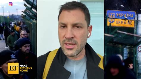 Maksim Chmerkovskiy Returns Back To Us From Ukraine Reunites With