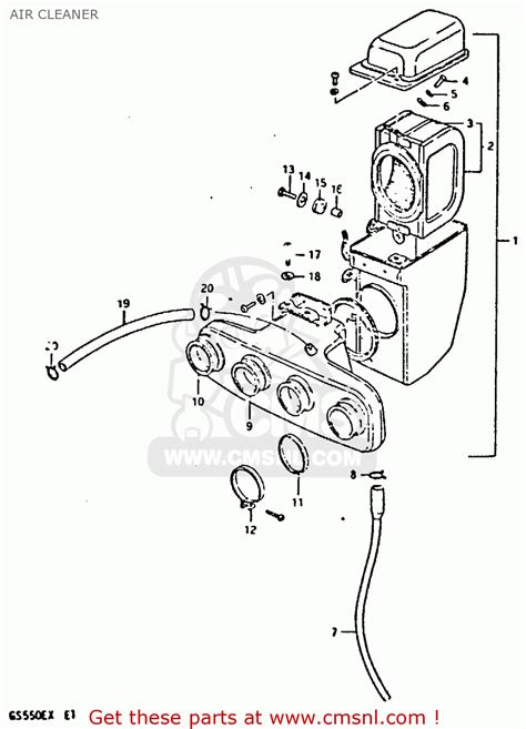 Suzuki Gs550e 1981 X E01 E02 E04 E18 E21 E22 E24 E25 E26 E30 E34 Air Cleaner Buy Original