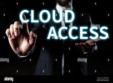 Text Showing Inspiration Cloud Access Business Showcase Software Tool