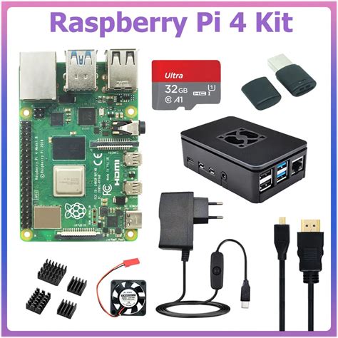 Kit De Ram Raspberry Pi 4 Mod Le B D Origine Bo Tier Abs Alimentation