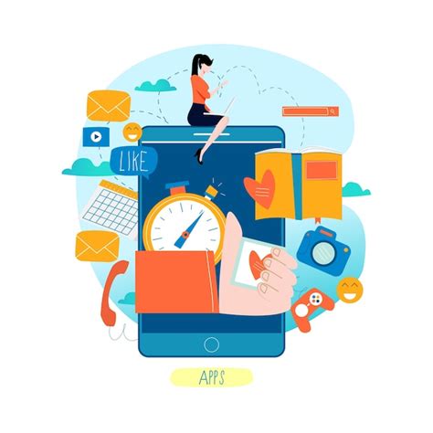 Premium Vector Mobile Application Development Process