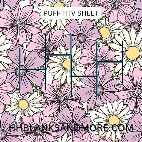 Purple Floral Heat Transfer Vinyl Sheet Hernandez Homemade Blanks And More