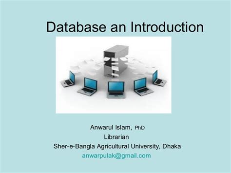 database an introduction