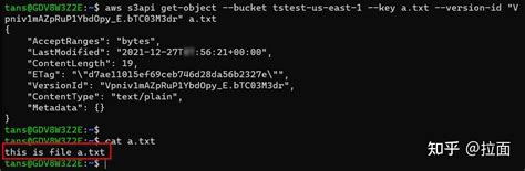 AWS S3 常用命令及 versioning 知乎