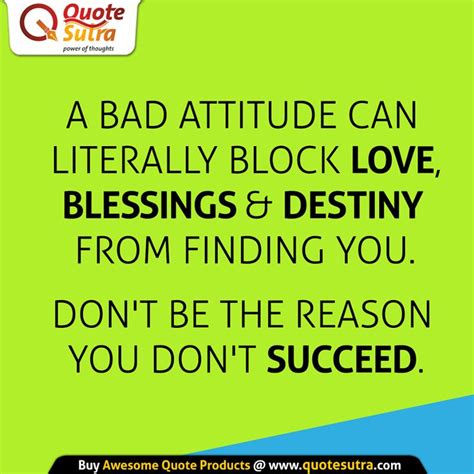 A Bad Attitude Can Literally Block Love Blessings And Destiny From