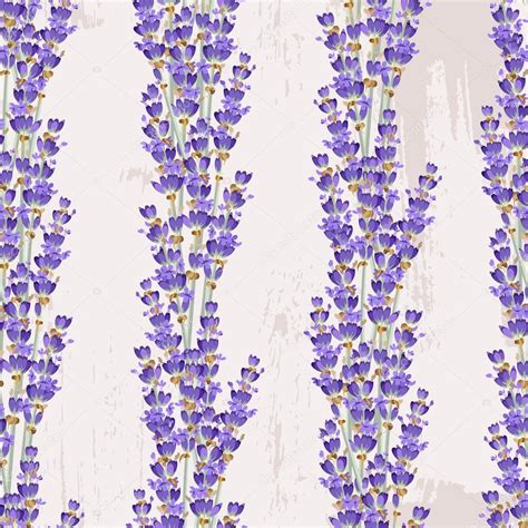 Seamless Lavender Background Stock Vector Image By ©greylilac 70652305