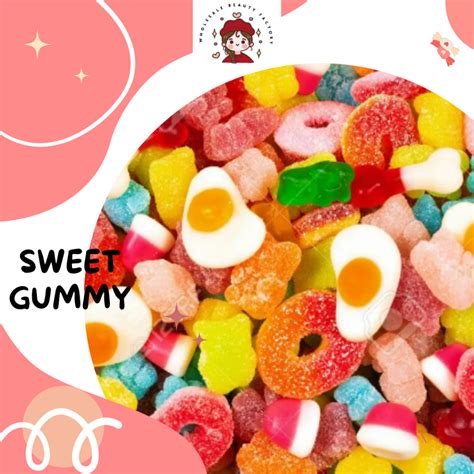 50gram Gummy Candy Sweets Candy Worm Shaped Bear Shaped Starshape