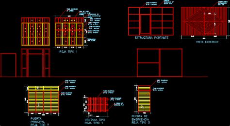 Security Gate Grillwork Dwg Block For Autocad • Designs Cad