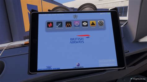 British Airways Babaw Efb Background A320 对于 Microsoft Flight Simulator Msfs
