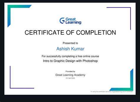 Ashish Kumar On Linkedin Greatlearningacademy Greatlearning Glacertificate