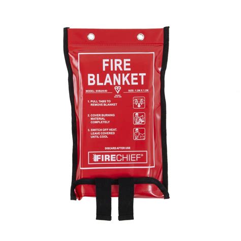 Fire Blanket Extinguisher Identification Sign White Fingerguards
