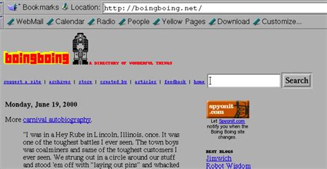Website Lets You View Old Websites With Old Browsers Boing Boing