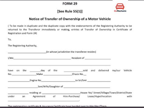 Karnataka Rto Clearance Certificate Format