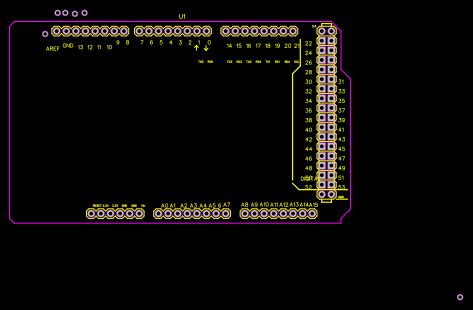 My ARDUINO MEGA Shield Resources EasyEDA