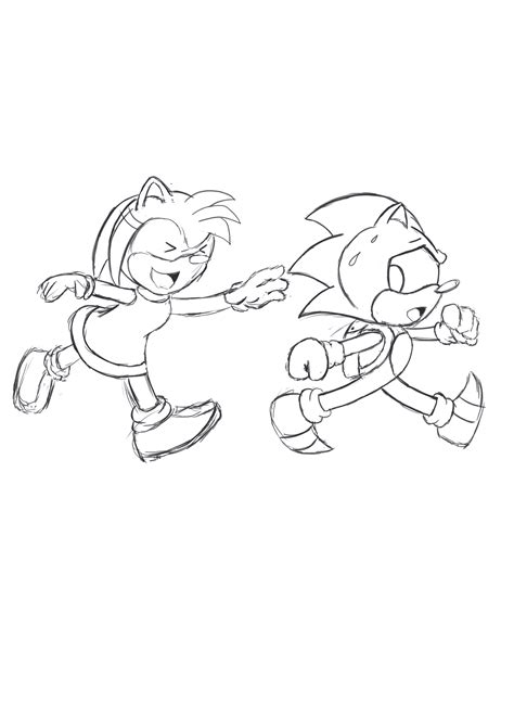 Sketchtember Satam Sonic Meets Sega Amy By Ultrasonic