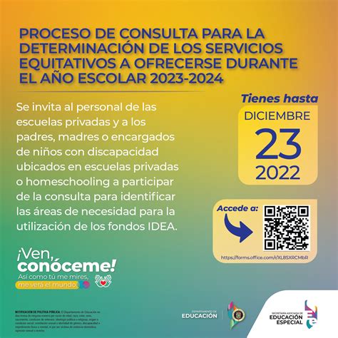 Dpto de Educación on Twitter Participa del proceso de consulta Es