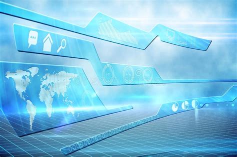 Futuristic Technology Interface Stock Illustration Illustration Of