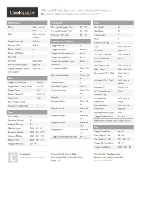 Fsx Keyboard Commands