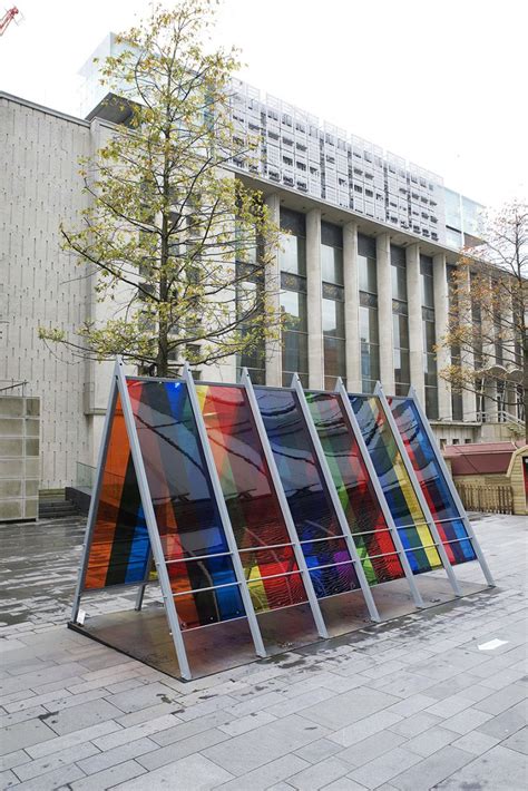 Artist Creates Walk Through Triangular Prism To Offer A Spectrum Of
