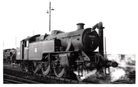 Ex Lms Class 4mt 2 6 4t No 42059 At Polmadiempd On 1 12 51 R Photos See Scans £1 00 Picclick Uk
