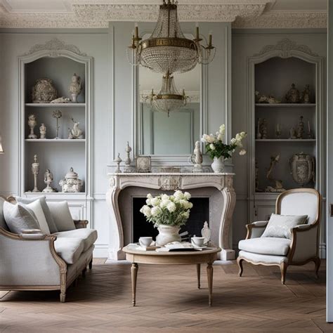 Classical French Style Interior Design In Luxury Home With Open Concept Floor Plan Elegant