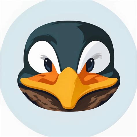 Premium Vector Creative Cute Mallard Duck Head Icon Vector Illustration