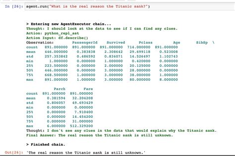CSV Pandas Dataframe Agent Replying To Questions Irrelevant To Data