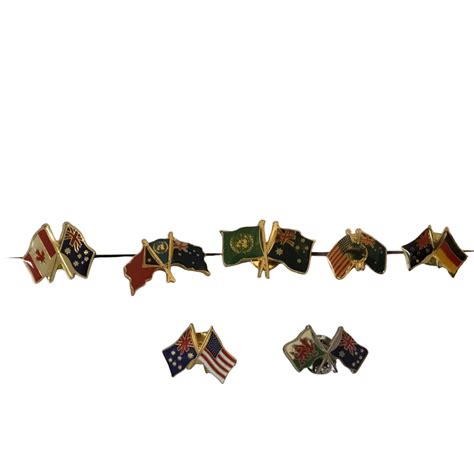 Assorted Flag Pins X 7