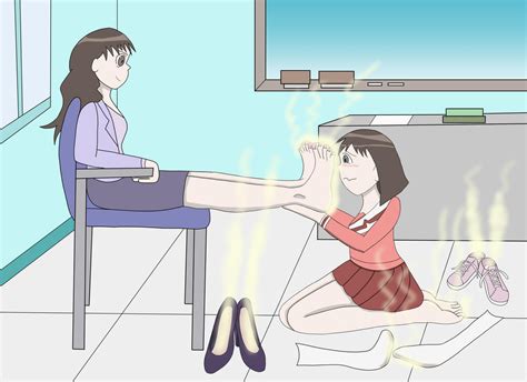 Kaori Sniffing Yukari Feet Patreon Commission By Coolcliffstudios On