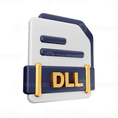 3d File DLL Format Icon 22050093 PNG