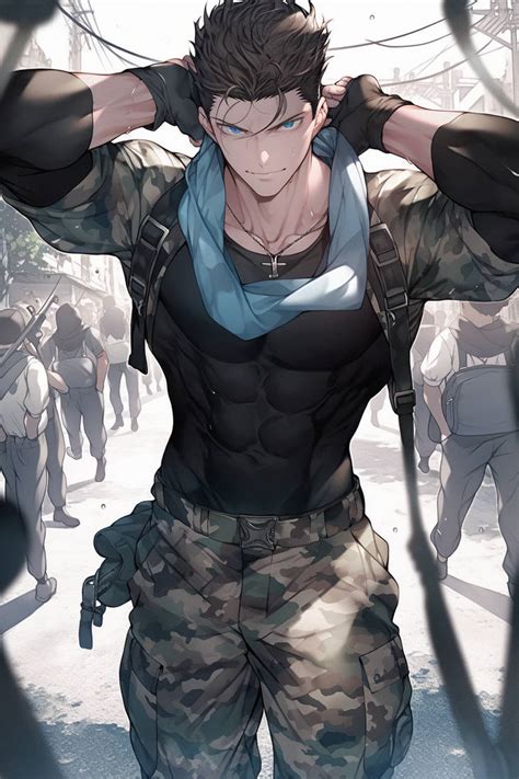 Hot Muscular Sano Military Gear By Kuramochikomix On Deviantart