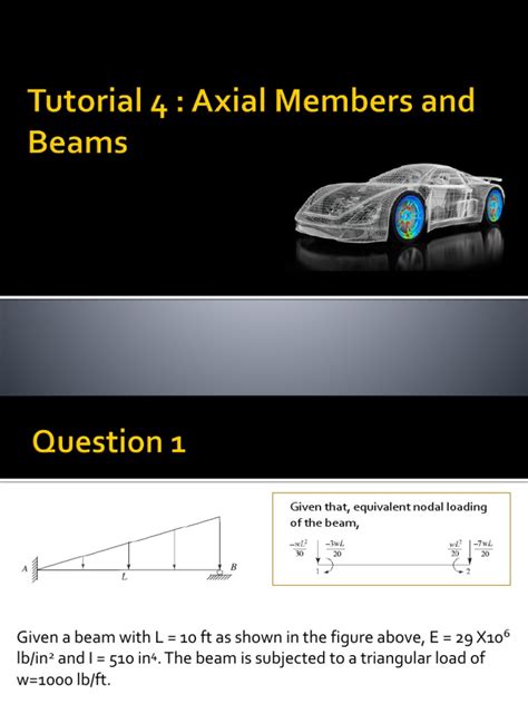 tutorial 4 fea v1 download free pdf finite element method matrix
