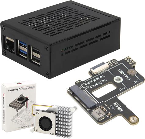 Amazon Com Geekworm X PCIe M NVMe SSD PIP PCIe Peripheral Board P Metal Case With