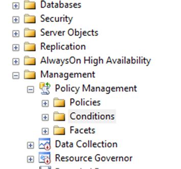 SQL Server Policy Management Yardımıyla İsimlendirme Kontrolünün Yapılması