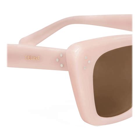 Céline Cat Eye S187 Sunglasses In Acetate Milky Pastel Rose