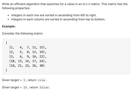 Search A D Matrix Ii Kickstart Coding