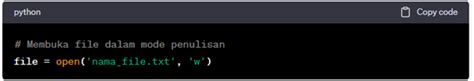 cara membaca dan menulis file di python