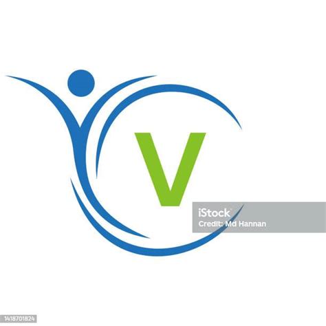 초기 문자 V 건강 관리 로고 의사 로고 기호 의료 약국 플러스 기호 디자인 간호사에 대한 스톡 벡터 아트 및 기타 이미지
