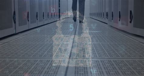 Animation Of Dna Strand And Text Over Server Room Stock Video Video Of Data Internet 253106389