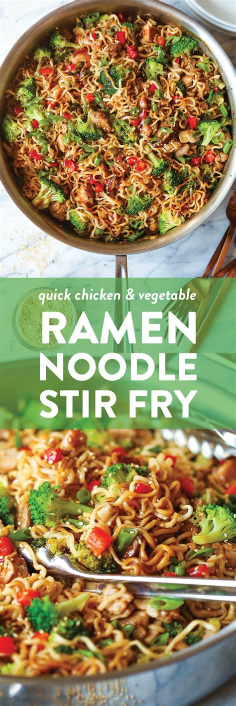 Quick Chicken Ramen Noodle Stir Fry Damn Delicious