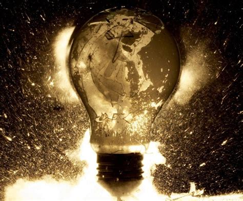 High Speed Photographs Of Exploding Light Bulbs