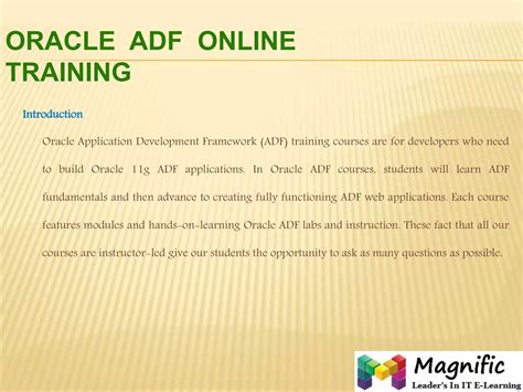 oracle adf online training ppt