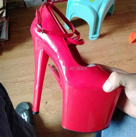 Kalmall пикантная Фетиш обувь сверхвысокая Платформа женские Вечерние туфли на очень высоком